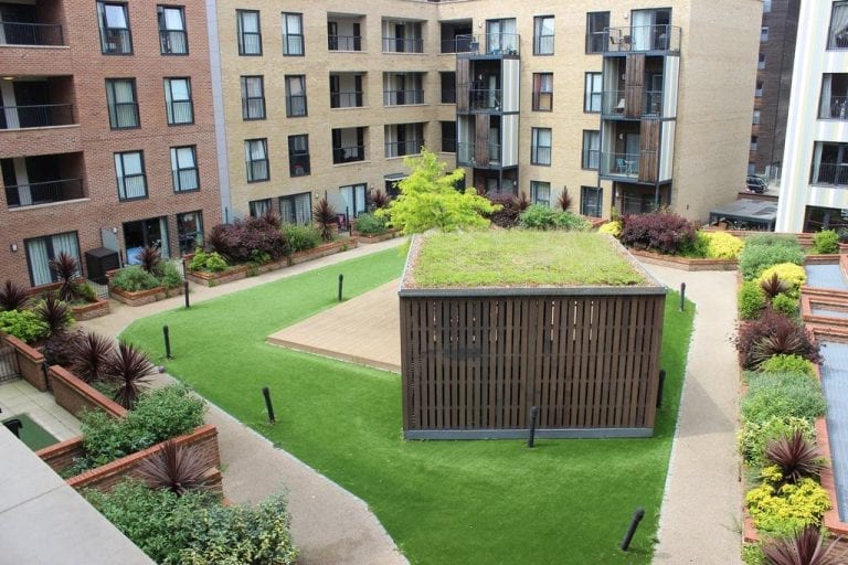 Roof Top Podium Garden - Sudstech Permeable Paving