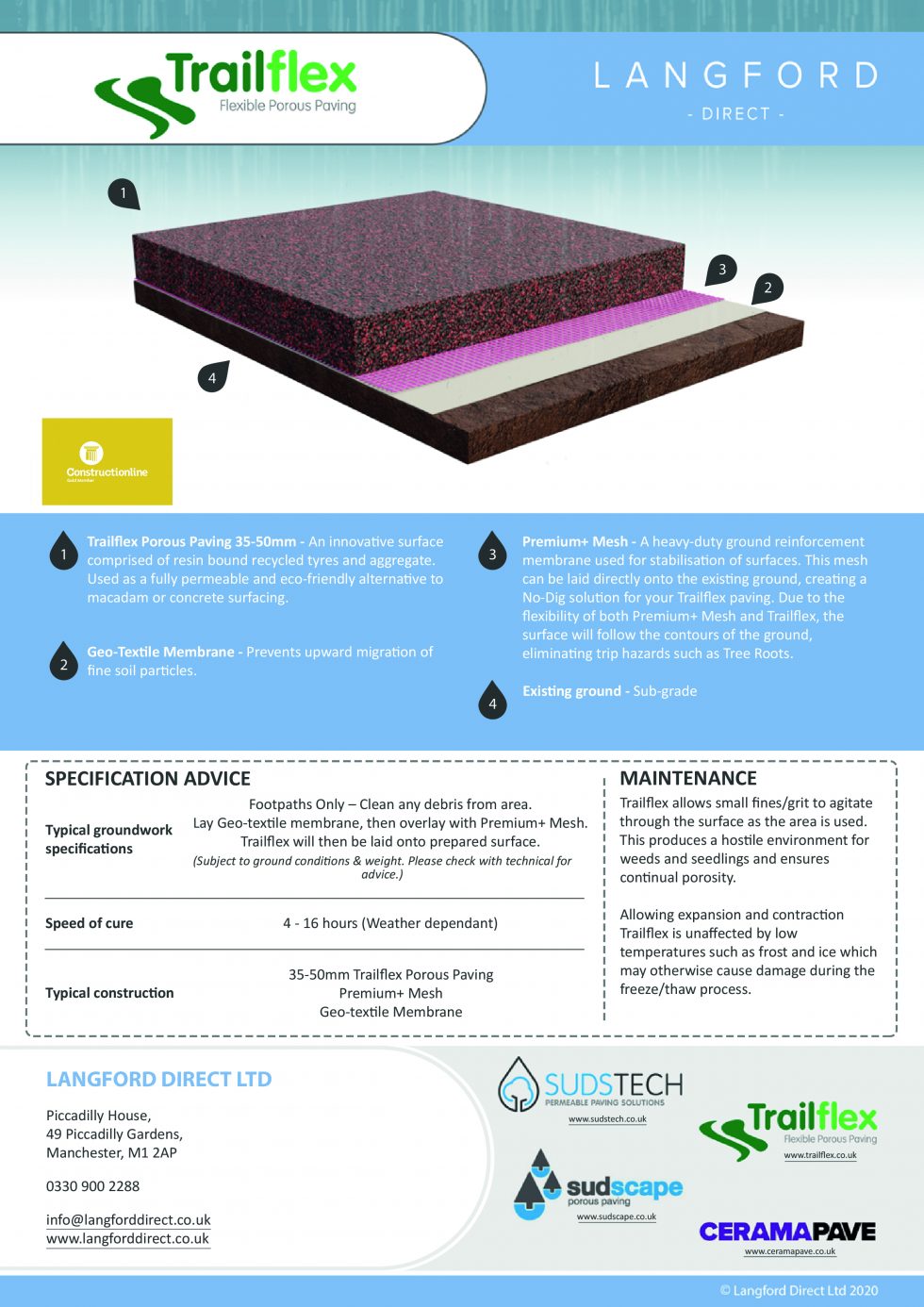 Trailflex Flexible Paving Solution - Resin Bound Rubber - Permeable Paving